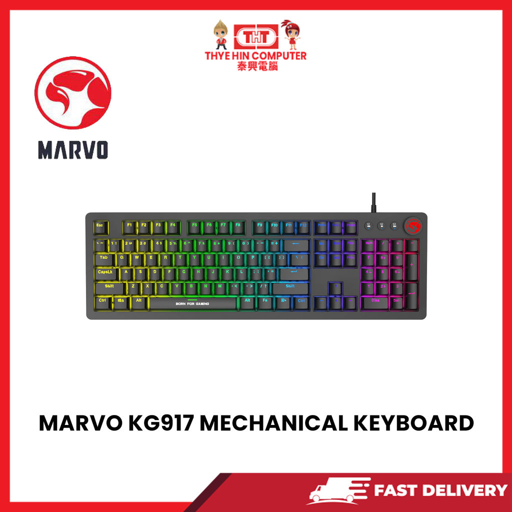 MARVO KG917 MECHANICAL KEYBOARD | Shopee Malaysia