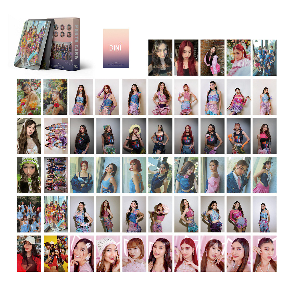 30-96pcs BINI Photocards biniverse Laser Hologram Lomo Cards Aiah Colet Maloi Gwen Stacey Mikha ...