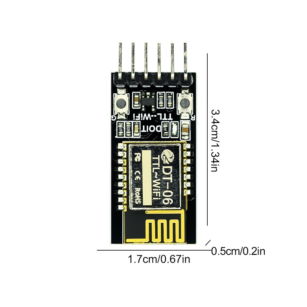 DT-06 Serial TTL WiFi Transmission Module Bluetooth-Compatible HC-06 ...