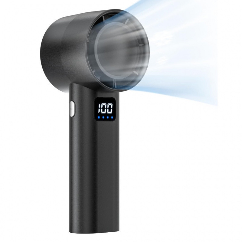 High Speed Handheld Fan 100 Wind Speeds Portable Mini Bladeless ...