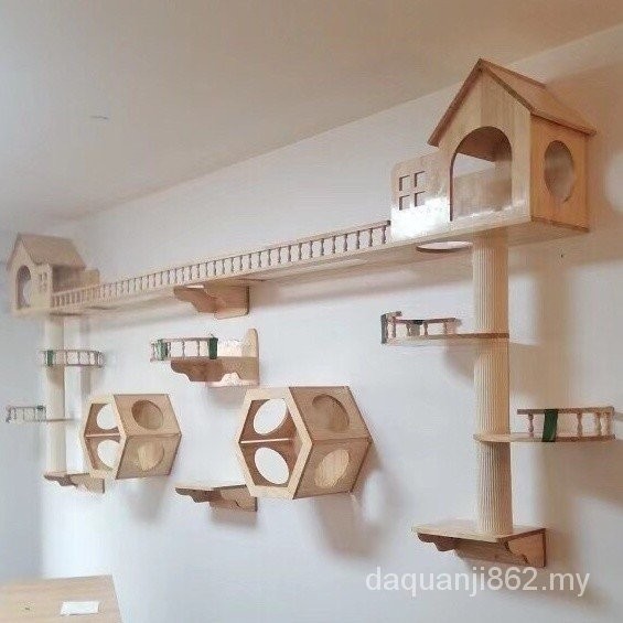 Customized Cat Climbing Frame Cat Aisle Wall Aisle Cat House White Cat ...