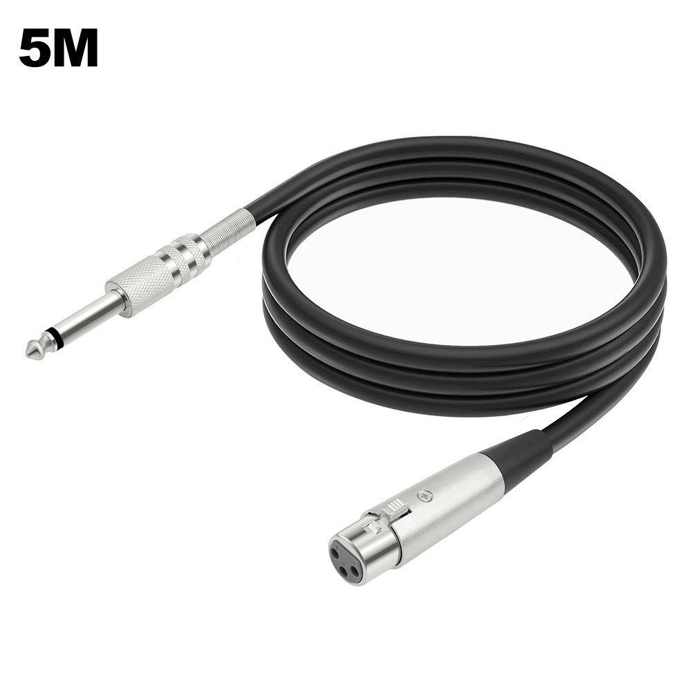 keepdreaming XLR Female To 1/4 (6.35mm) TS Mono Jack Mic Cord Jack 6 ...