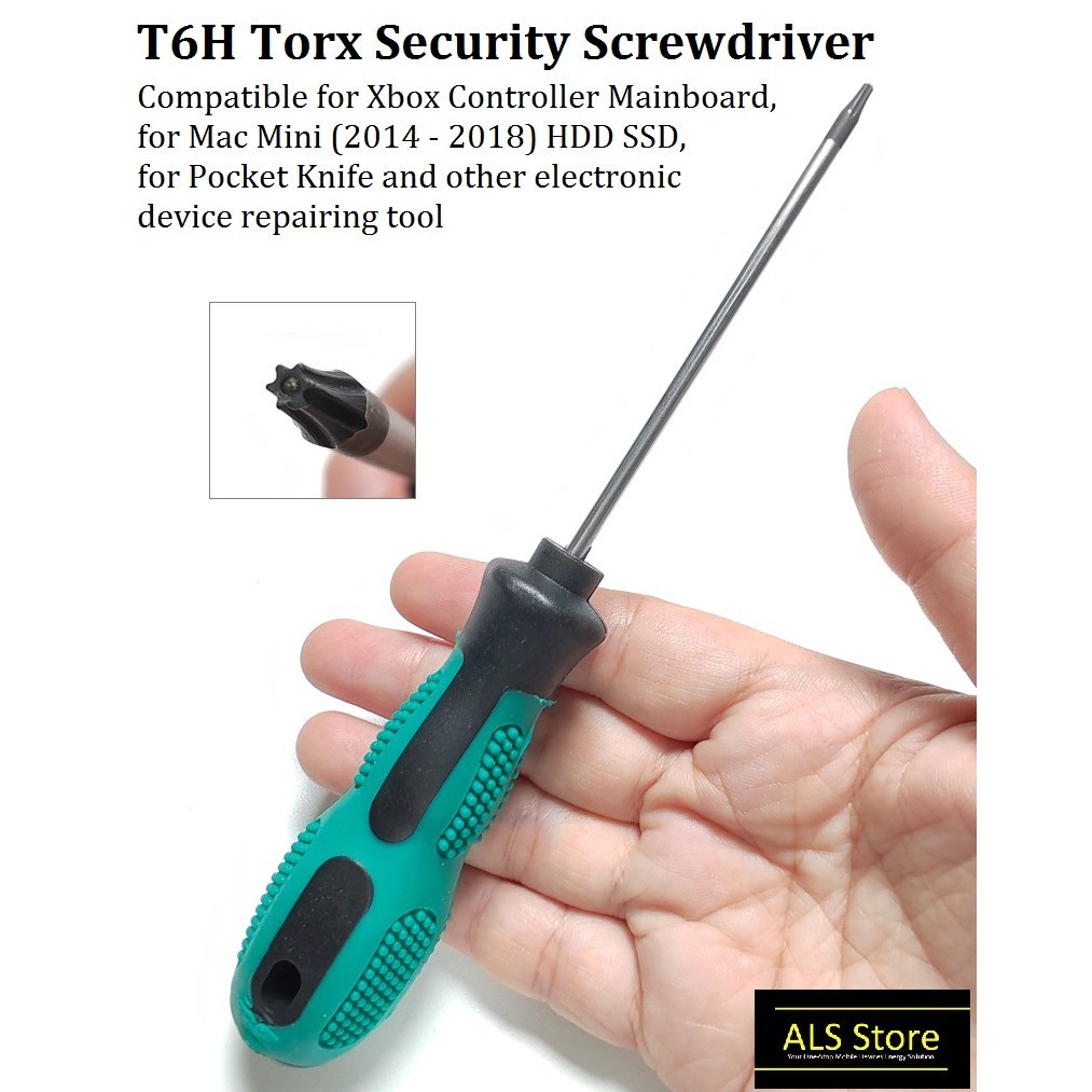 T6H Torx Security Screwdriver TR6 Compatible for Xbox Controller ...