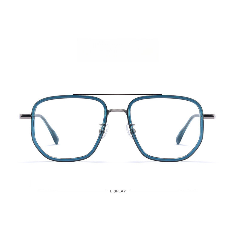 Ultra Light Titanium Glasses Frame Men Women Polygonal Eyewear Retro ...