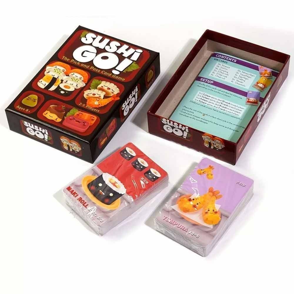 Multiplayer Sushi Go Card Game Family Casual Party Sushi Board Game ...
