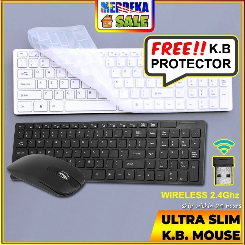 Ultra Slim 2.4G Wireless Keyboard Mouse Bluetooth Combo Pack K-06 ...