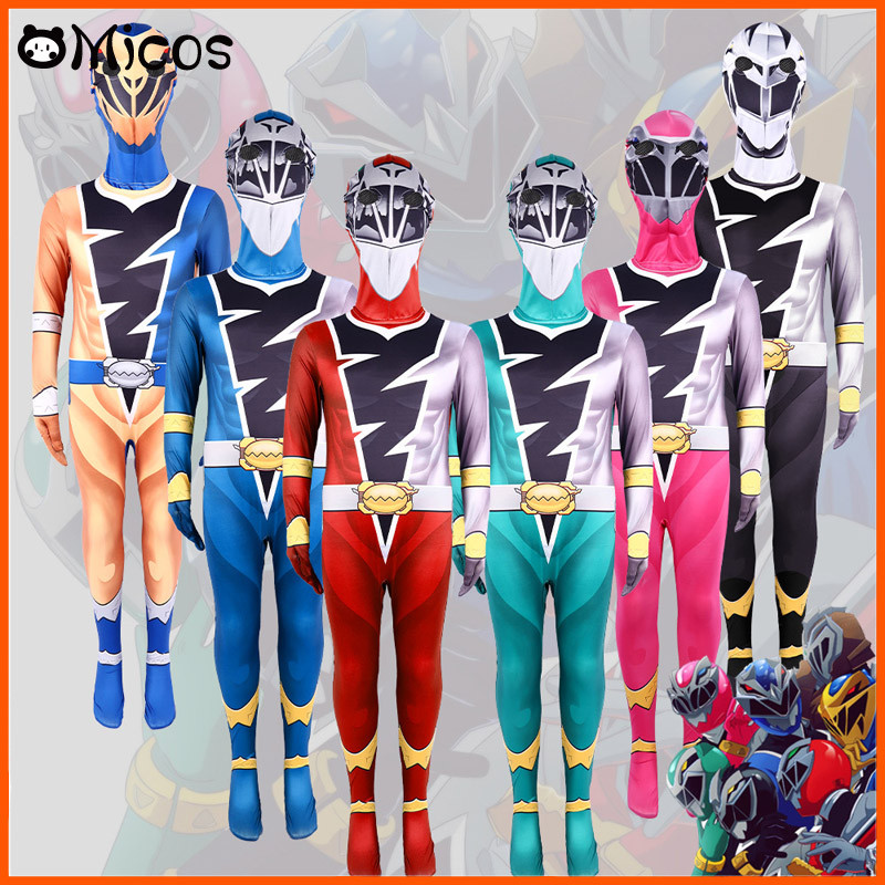 Anime Cosplay Kids Ranger Knight Dragon Team Cosplay Costume Jumpsuit ...