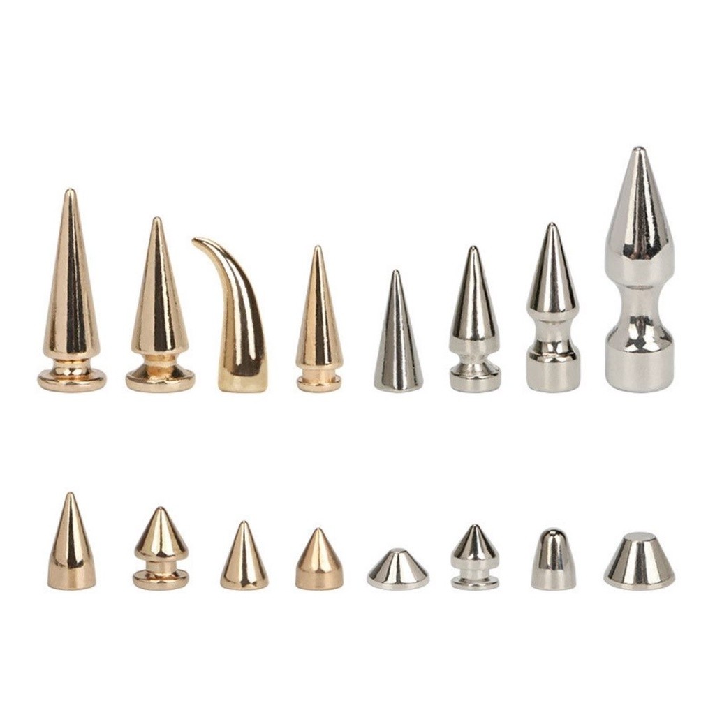 *CT*Gold Silver Dark Punk Style Rivet Hole Shoes Accessories Finished ...