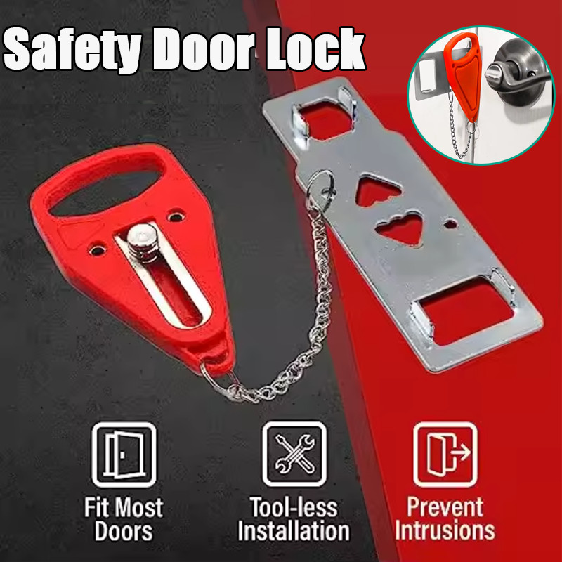 【COD】Safe Door Lock Portable Security Lock Travel Guard Hotel School ...