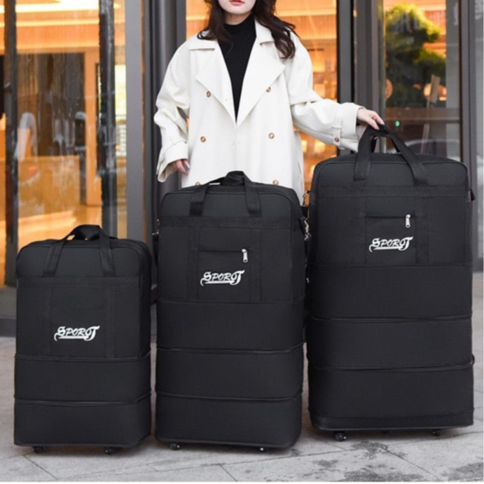 32” Height Wheel Baggage Travel Bag with 5 Small Wheel Beg Balik ...