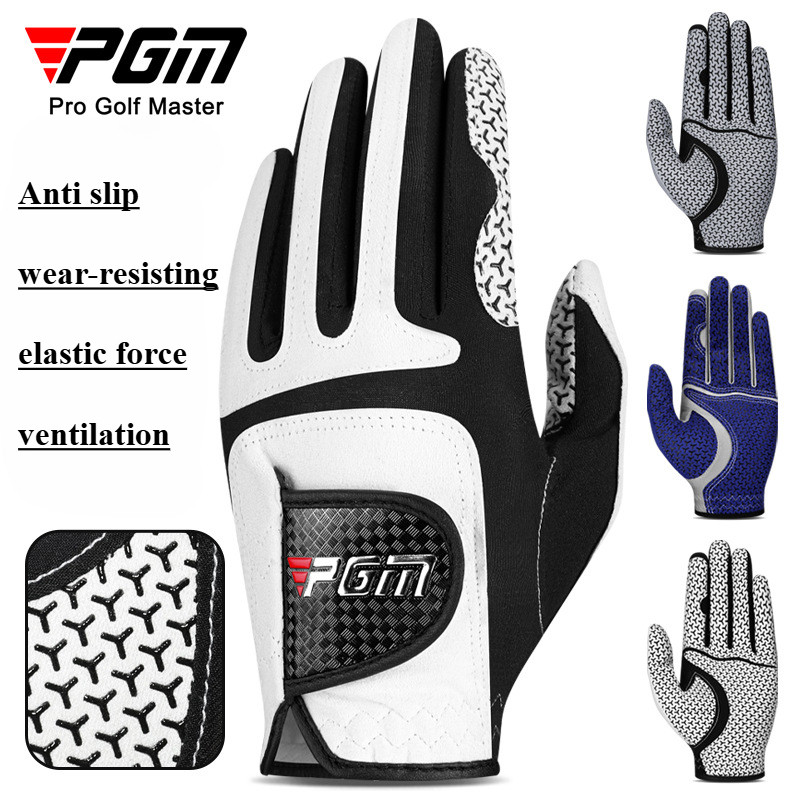 PGM Golf Gloves Men's Elastic Magic Gloves Anti slip Breathable Microfiber Cloth Gloves Single ...