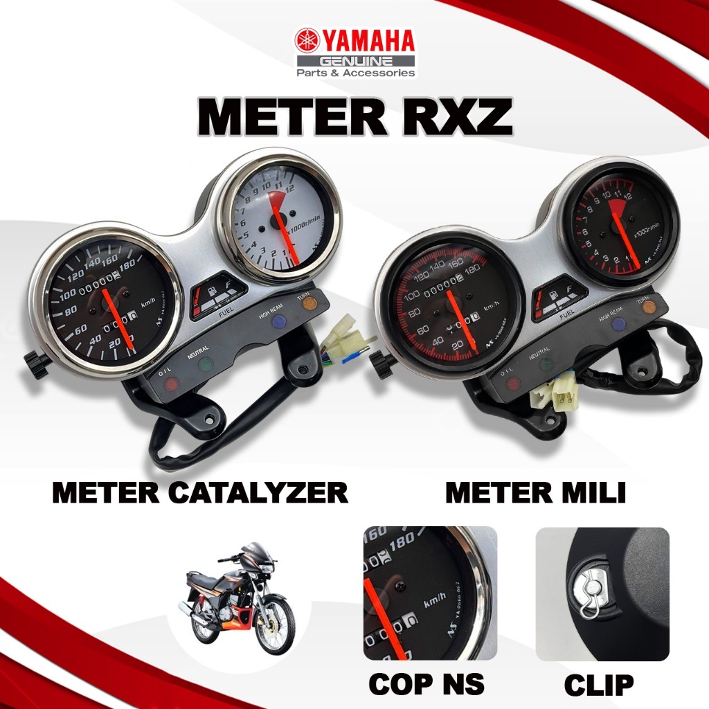 SPEEDOMETER YAMAHA RXZ MILI / CATALYZER METER ASSY RXZ CATAL ...