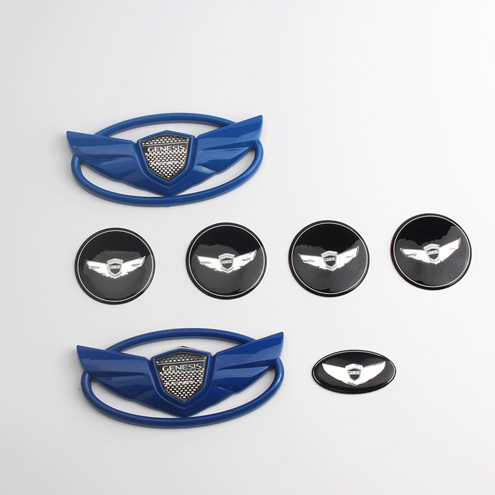 Genesis Coupe Hood Emblem Logo Auto 3D Badge Sticker For Hyundai ...