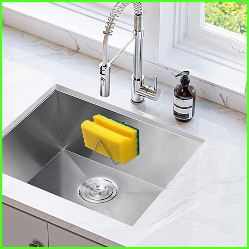 Sponge Drainer for Sink Kitchen Sink Stainless Steel Sponge Holder ...
