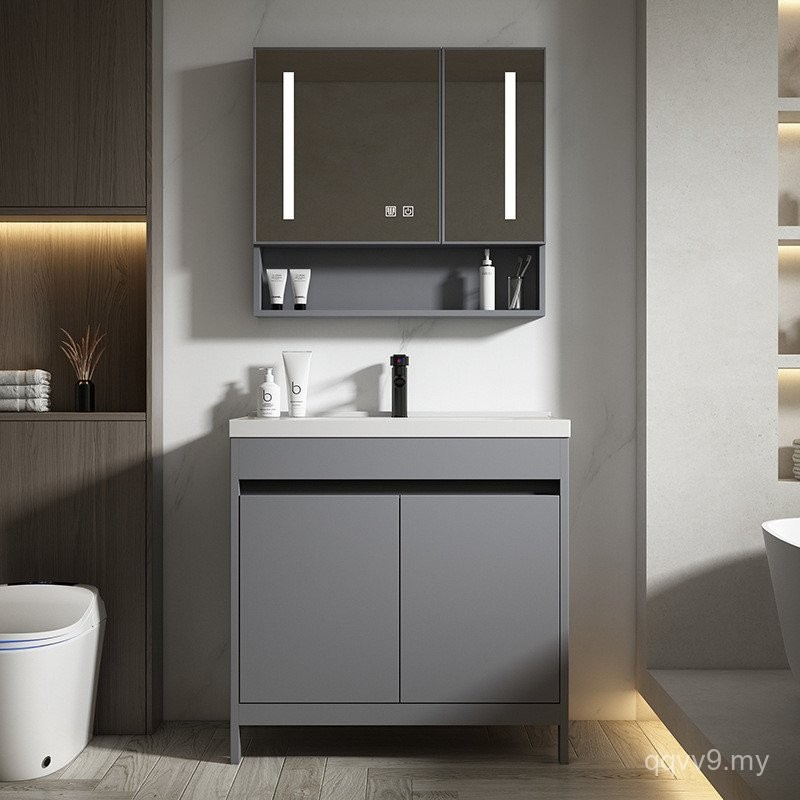 Jenis sentuh lantai aluminium ruang, basuh tangan, singki, kabinet ...