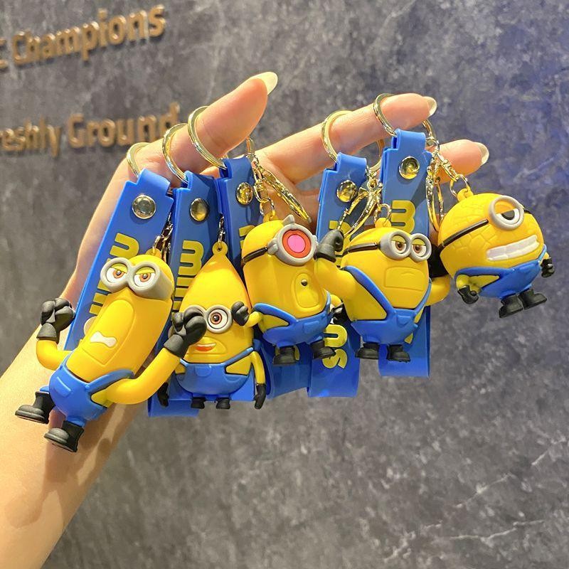 Despicable Me 4 Minions Cartoon Keychain Key Ring Action Figures ...