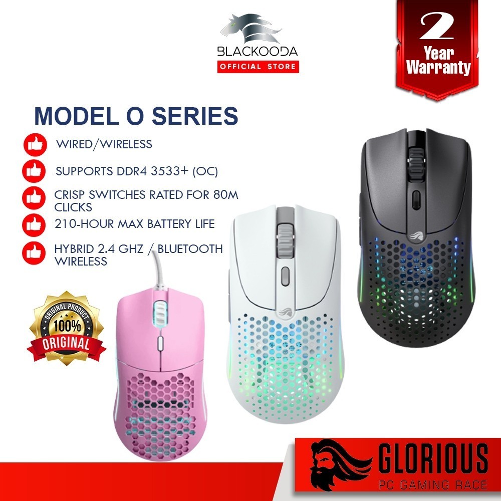 GLORIOUS Model O 2 / O-MINUS [Wired / Wireless] Gaming Mouse (MATTE ...