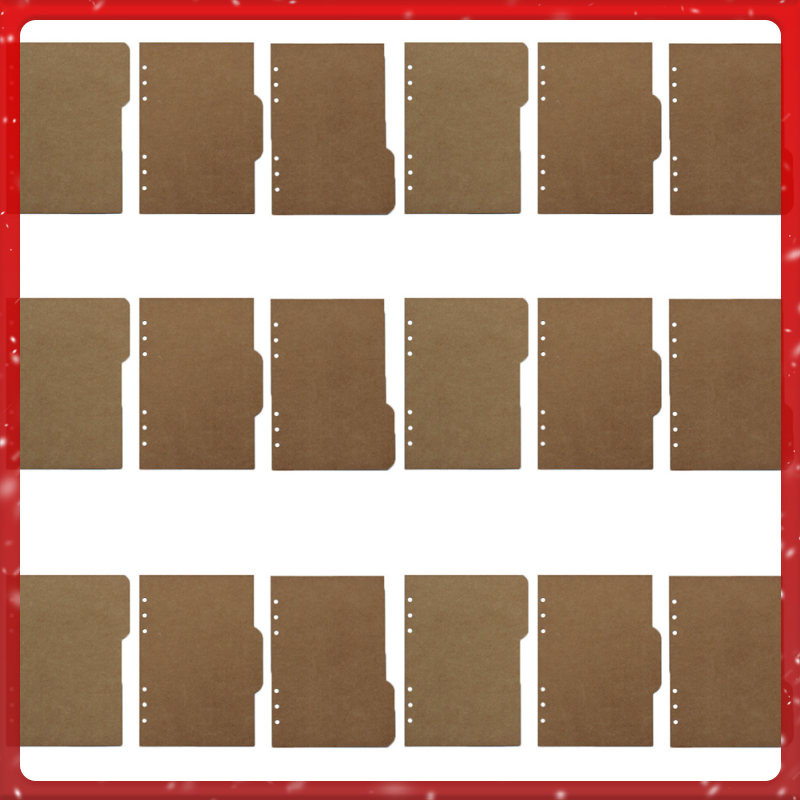 18 Pcs Labels Dividers Blank Binder Classification Tabs Loose-leaf ...