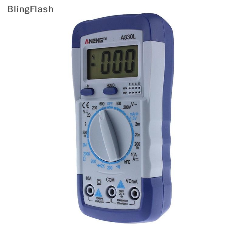 BlingFlash LCD Digital Multimeter AC DC Voltage Diode Freguency ...