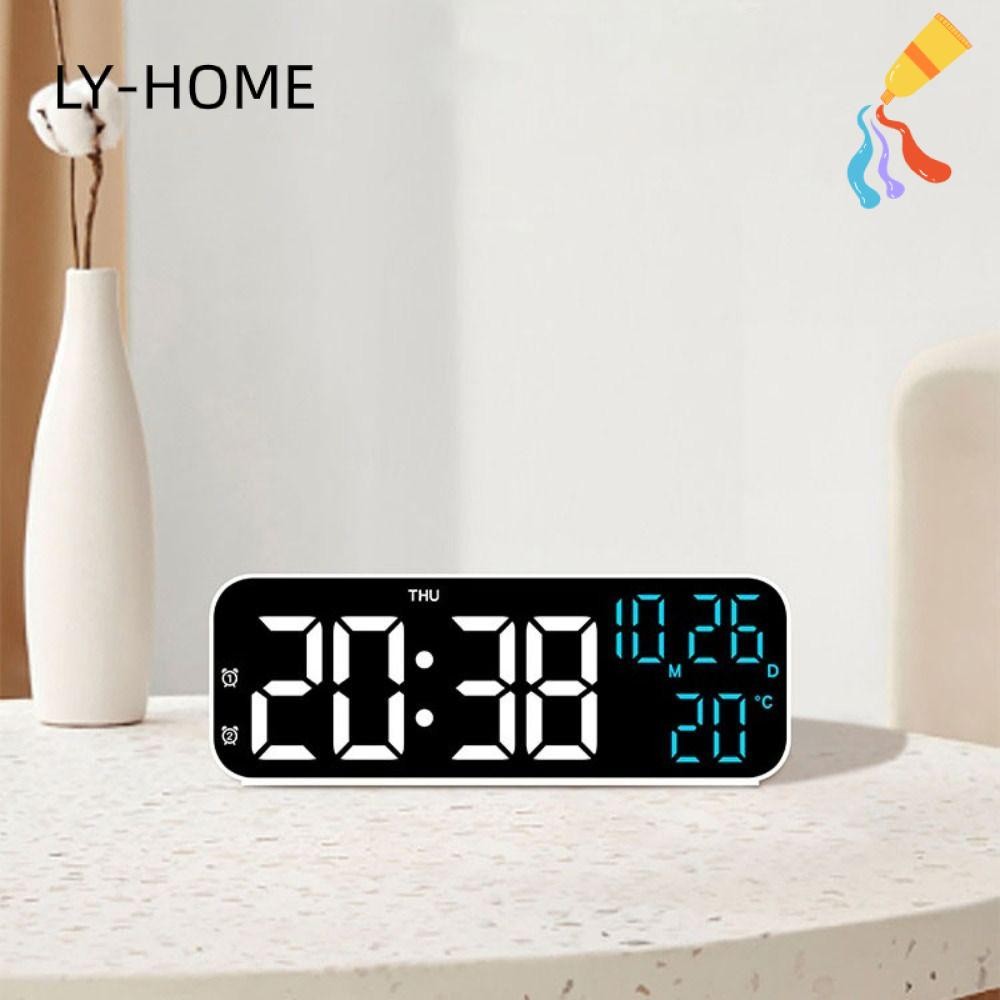 LY-HOME Electronic Clock, Temperature Date Multi-functional Digital LED ...