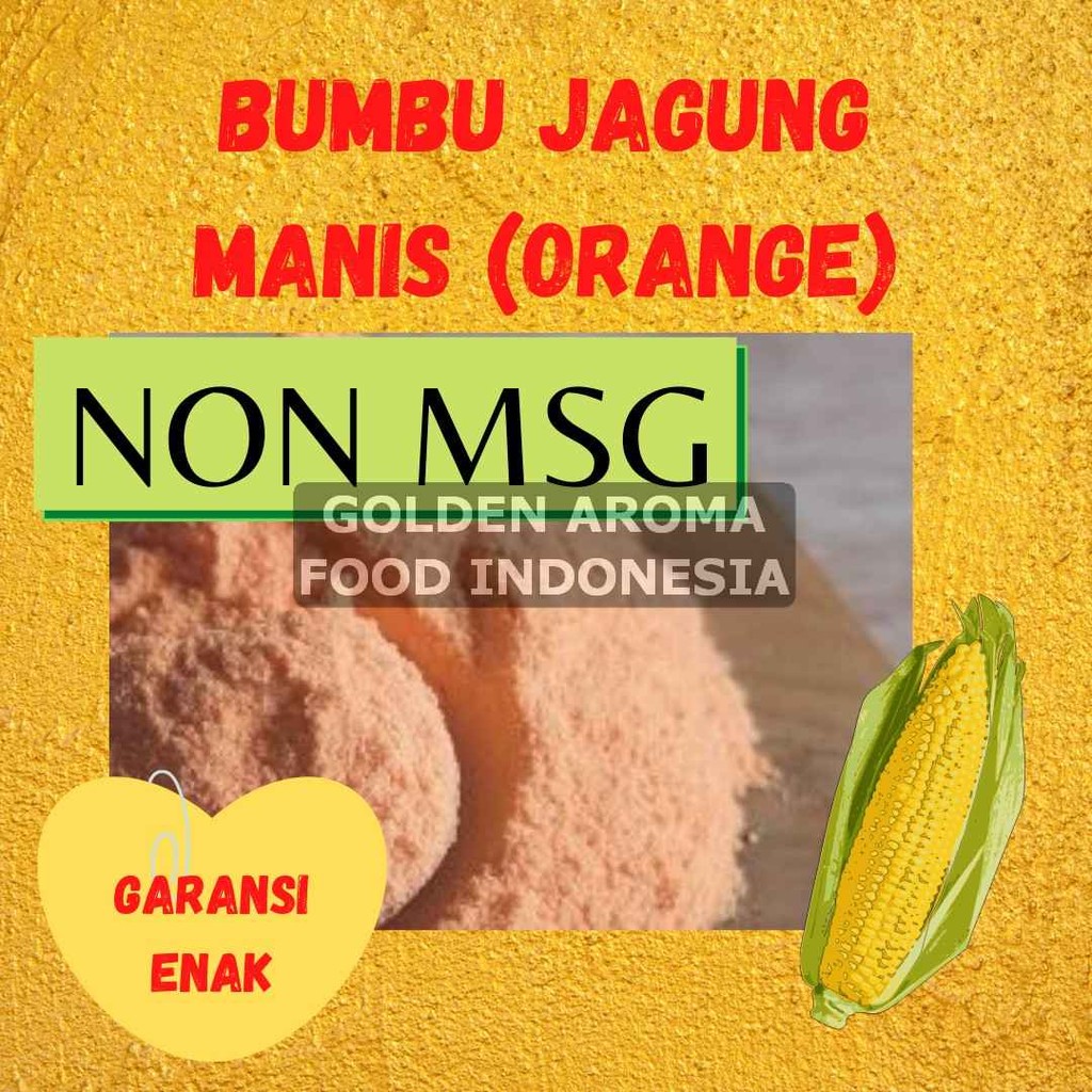 Powder Sow Sweet Corn Flavor orange Non MSG 1Kg Multipurpose Seasoning ...