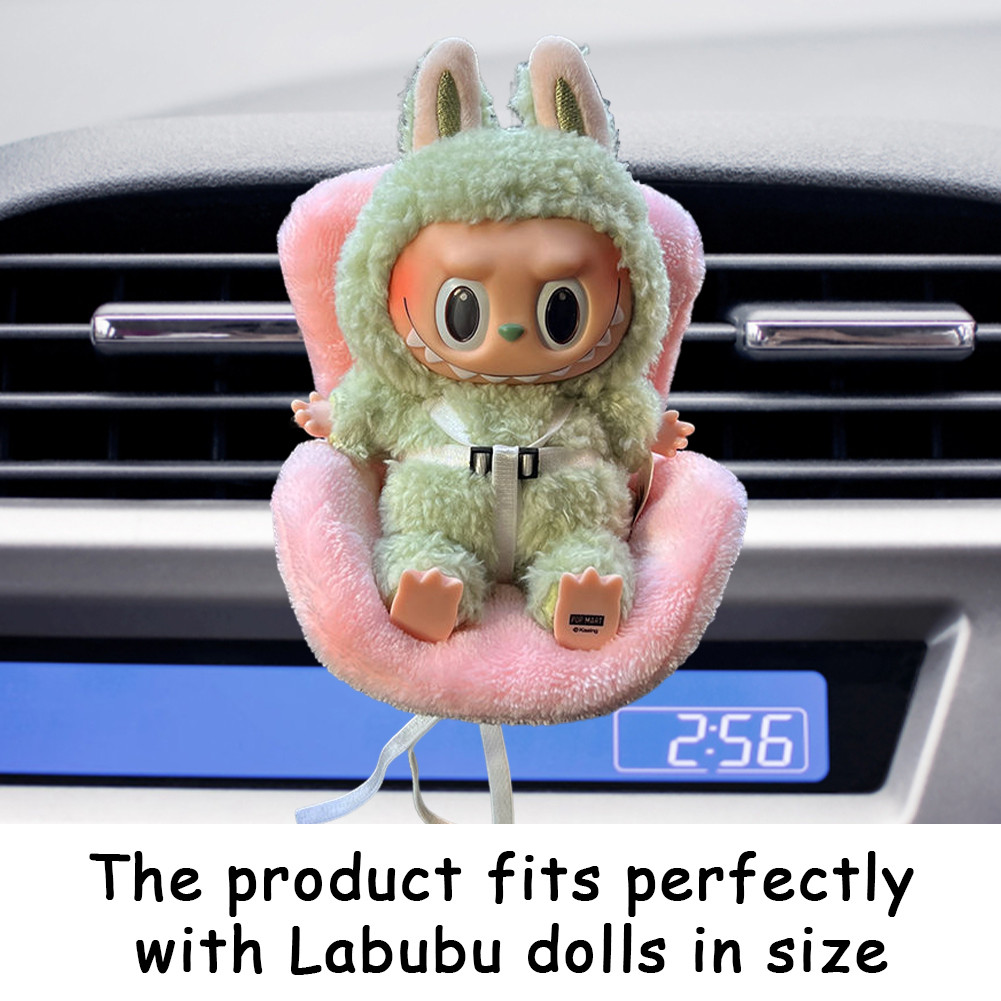 Car Doll Safety Seat for Labubu Cute Car Air Outlet Decoration Cartoon ...