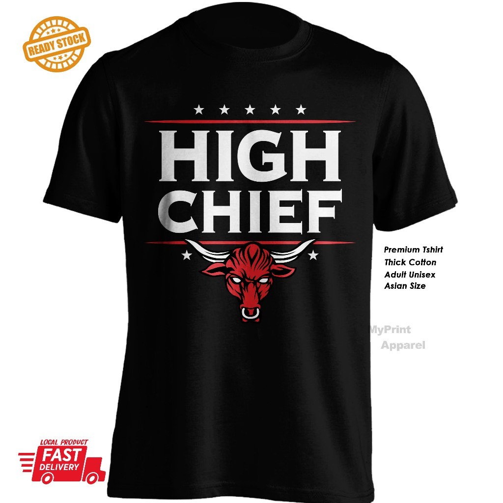 Hot Sale WWE THE ROCK High Chief wrestling 100% Cotton tshirt 1211 ...