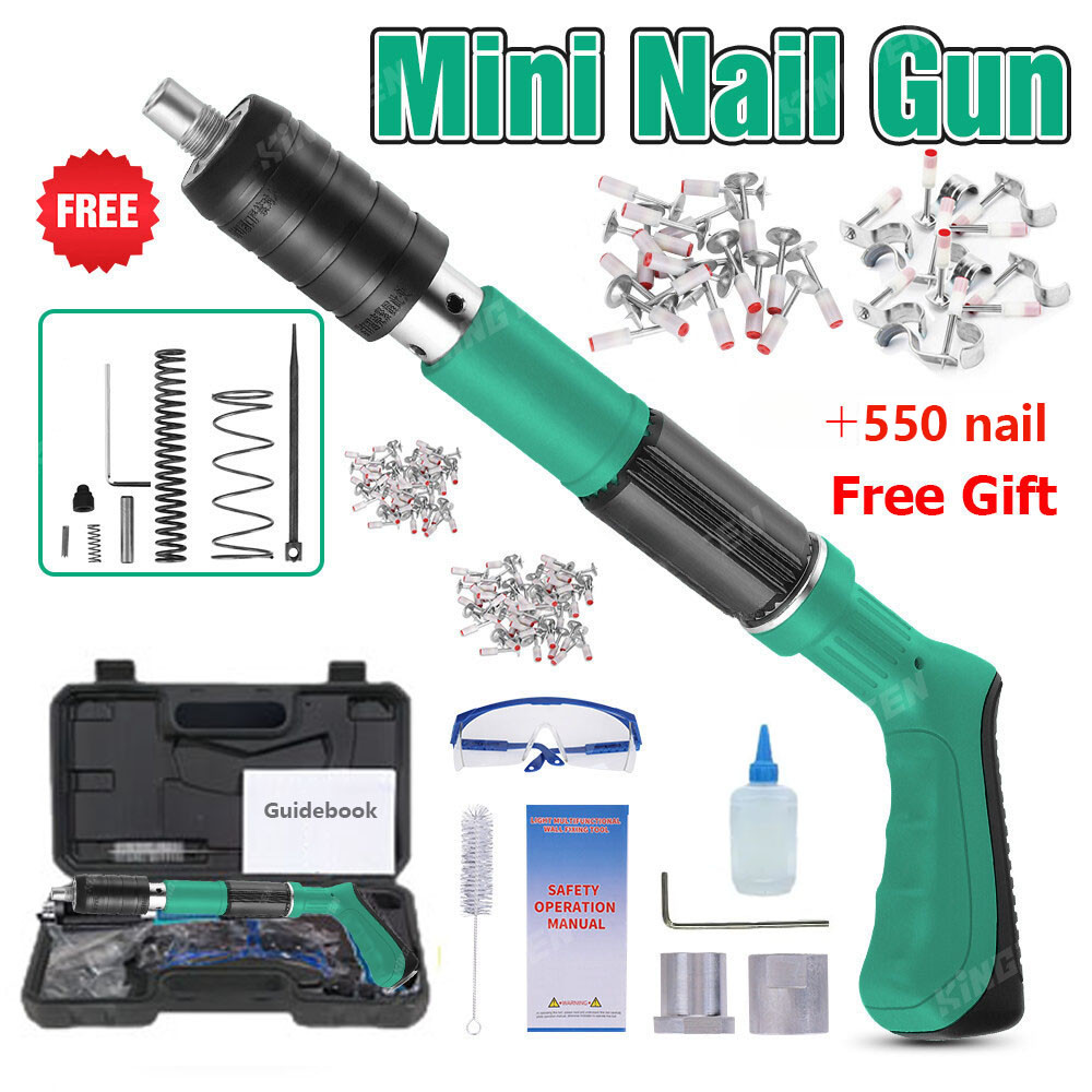 【FREE 200 Nails】Mini Manual Steel Nails Gun Steel Rivet Gun Tufting Gun ...
