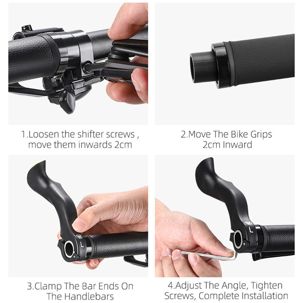 Bicycle Bar Ends MTB Handle Bar Ends Ergonomic Bike Bar Ends for 22.2mm ...