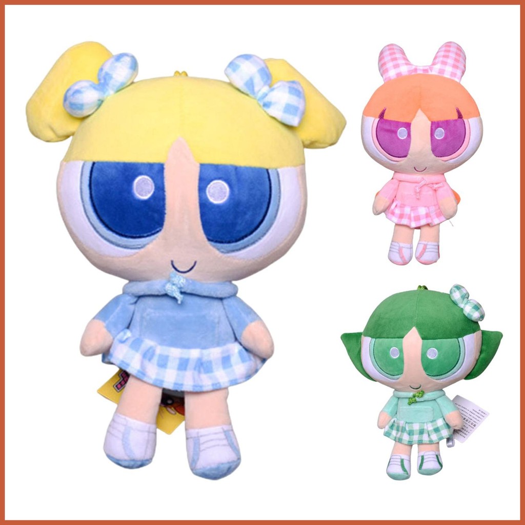 The Powerpuff Girls Plush Toy Cute Cartoon Anime Dolls Soft Stuffed ...