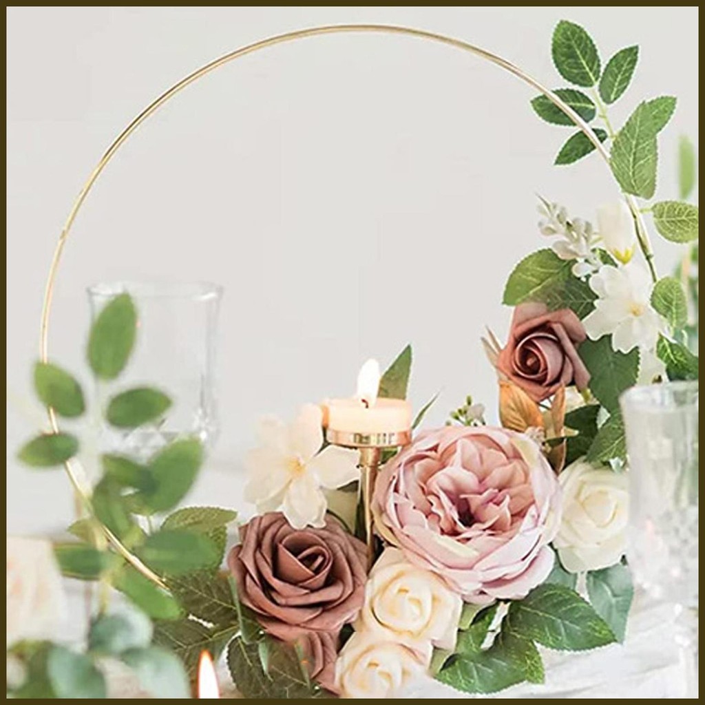 Round Table Centerpieces Ring Centerpieces Ring With Stand Round Frame ...