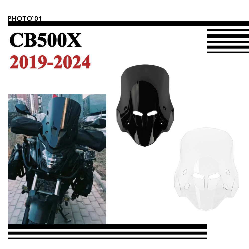 PSLER For Honda CB500X Windshield Visor Windscreen Wind Shield Screen ...