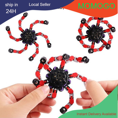 Mechanical Fingertip Rotating Gyro Transformable Chain Robot Finger Toy ...