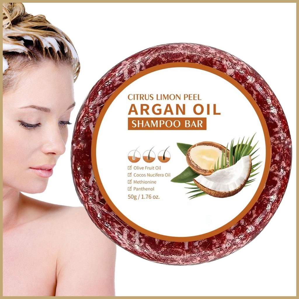 Shampoo Bar Organic Argan Oil Solid Shampoo for Hair 1.76oz Mild Shampoo Bar Hydrating Soothing ...
