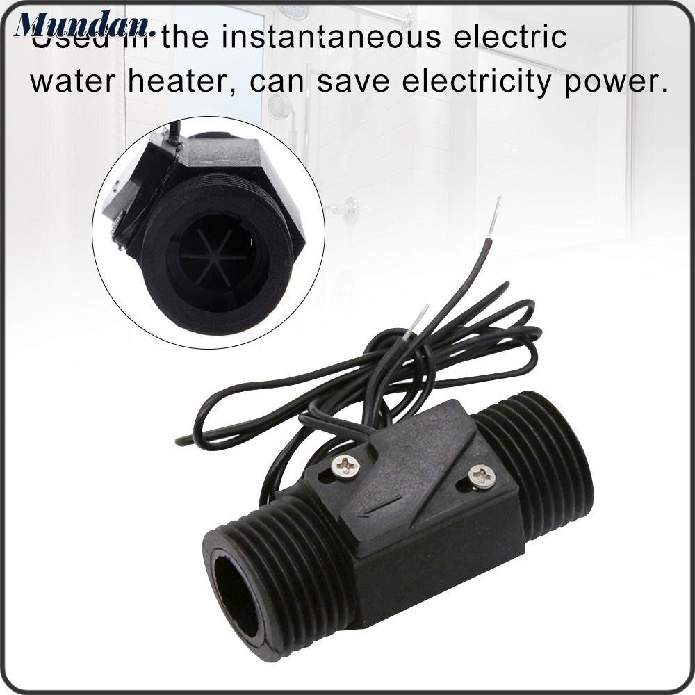 MUNDAN Water Flow Sensor AC 220V Efficient Plastic Flowmeter | Shopee ...
