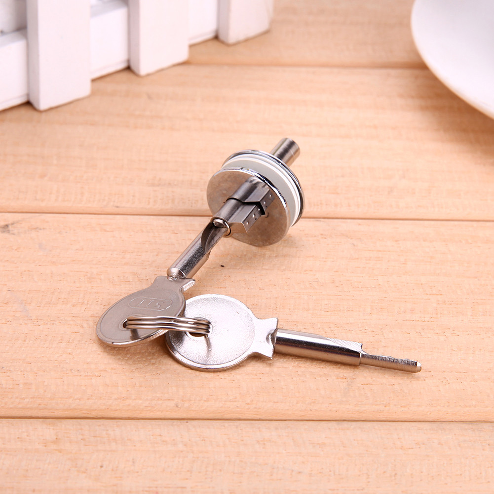Zinc Alloy Display Case Showcase Glass Cabinet Door Lock with 2 Keys ...