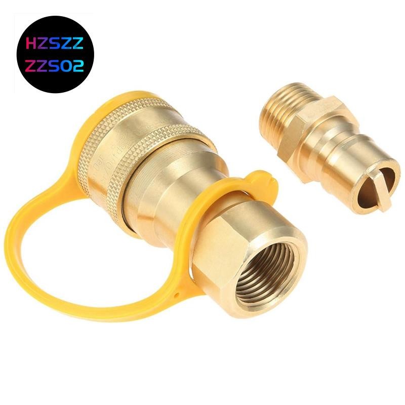Gas Quick Connect Kit,Disconnect Connector with Male Insert Plug,1/2 ...