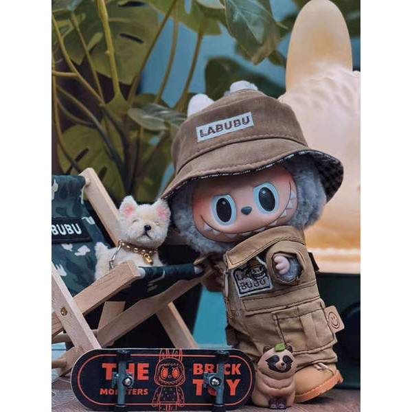 labubu labubu v2 clothes labubu Macron kotak buta menukar vinil mewah ...