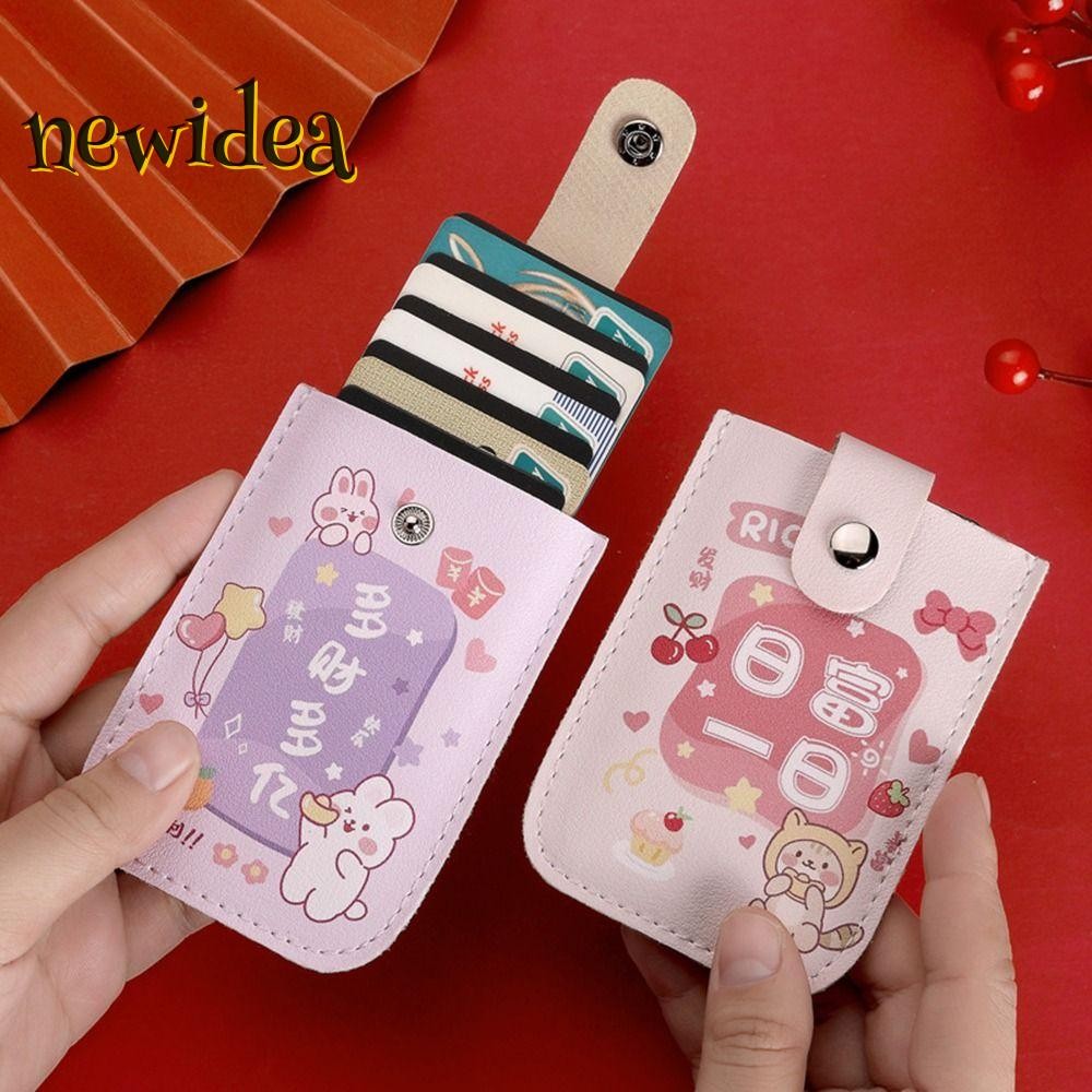 NEWIDEA Mini Card Wallet, Laminated Concealed RFID Blocking ID Card ...