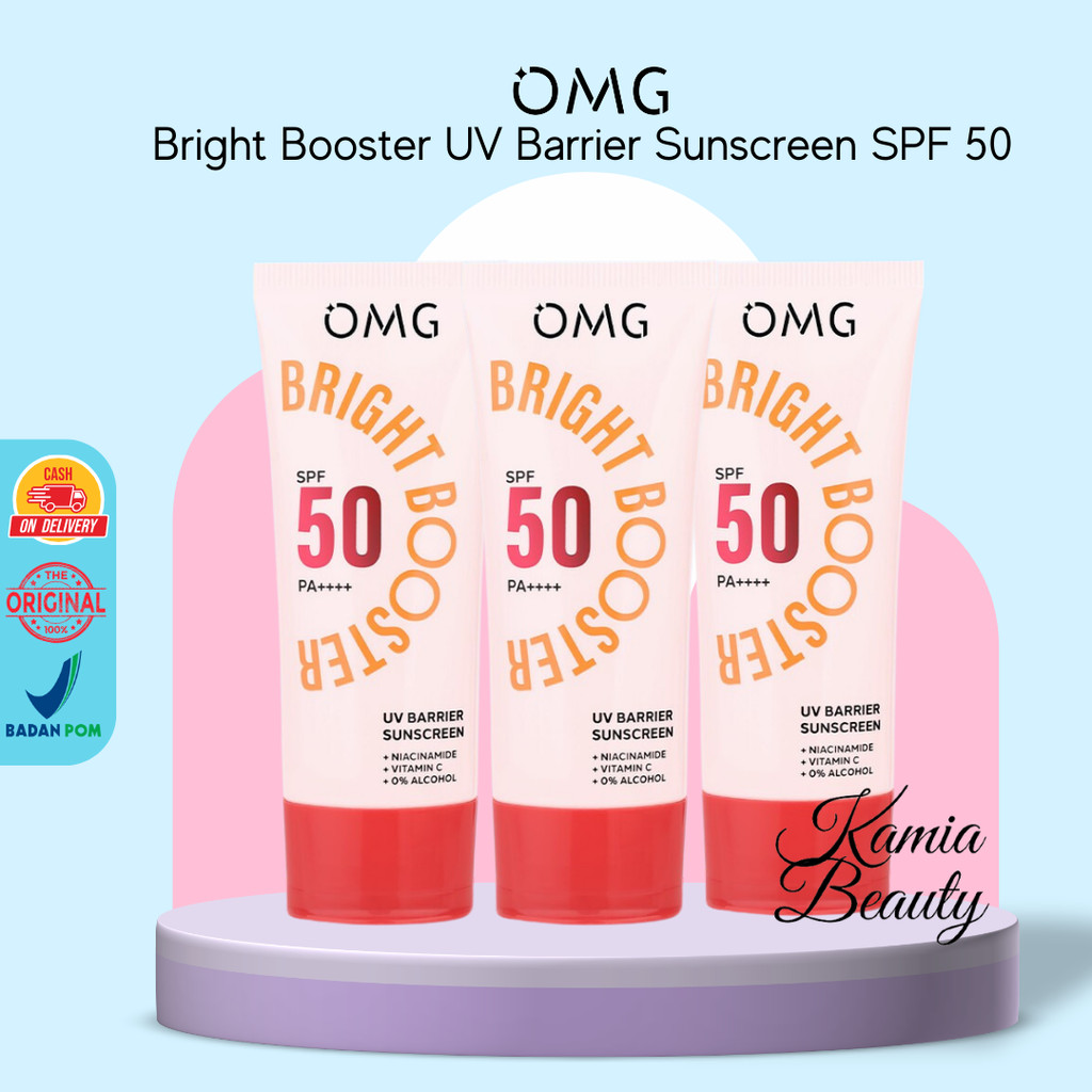 N a OMG Oh My Glow Bright Booster UV Barrier Sunscreen SPF 50 PA+++ 25ml | Sunscreen | Shopee ...