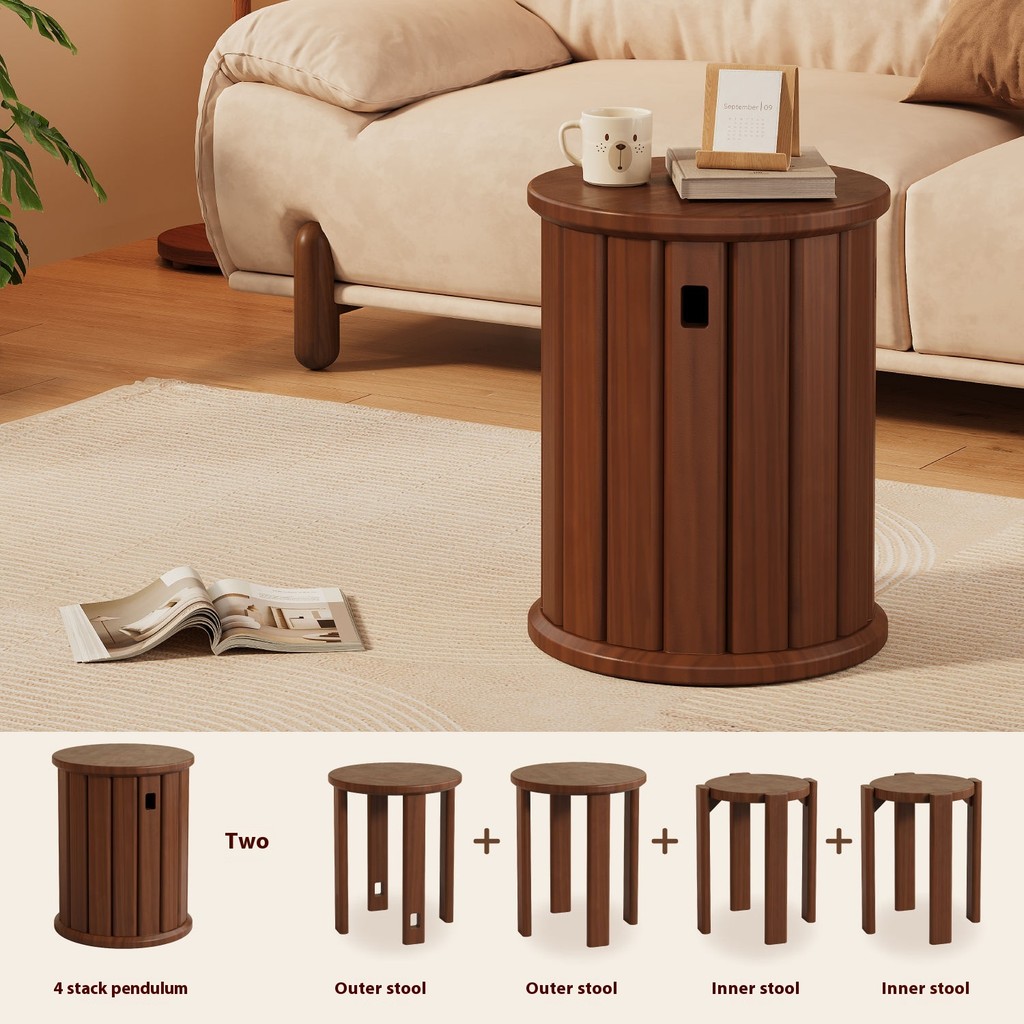 Solid wood stool/Isi rumah boleh menyusun beberapa najis kerdil makanan ...
