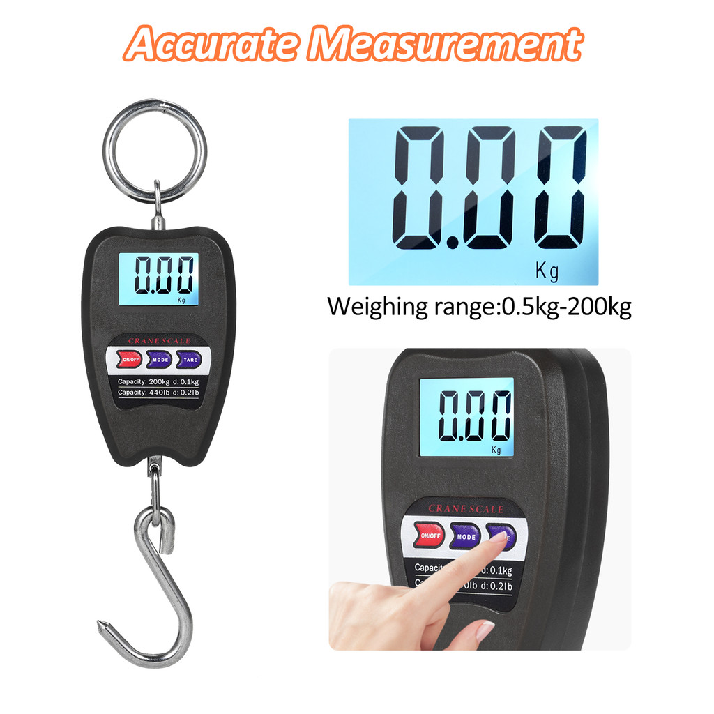 Fun~ Household electronic weight 200kg digital lifting scale with ...