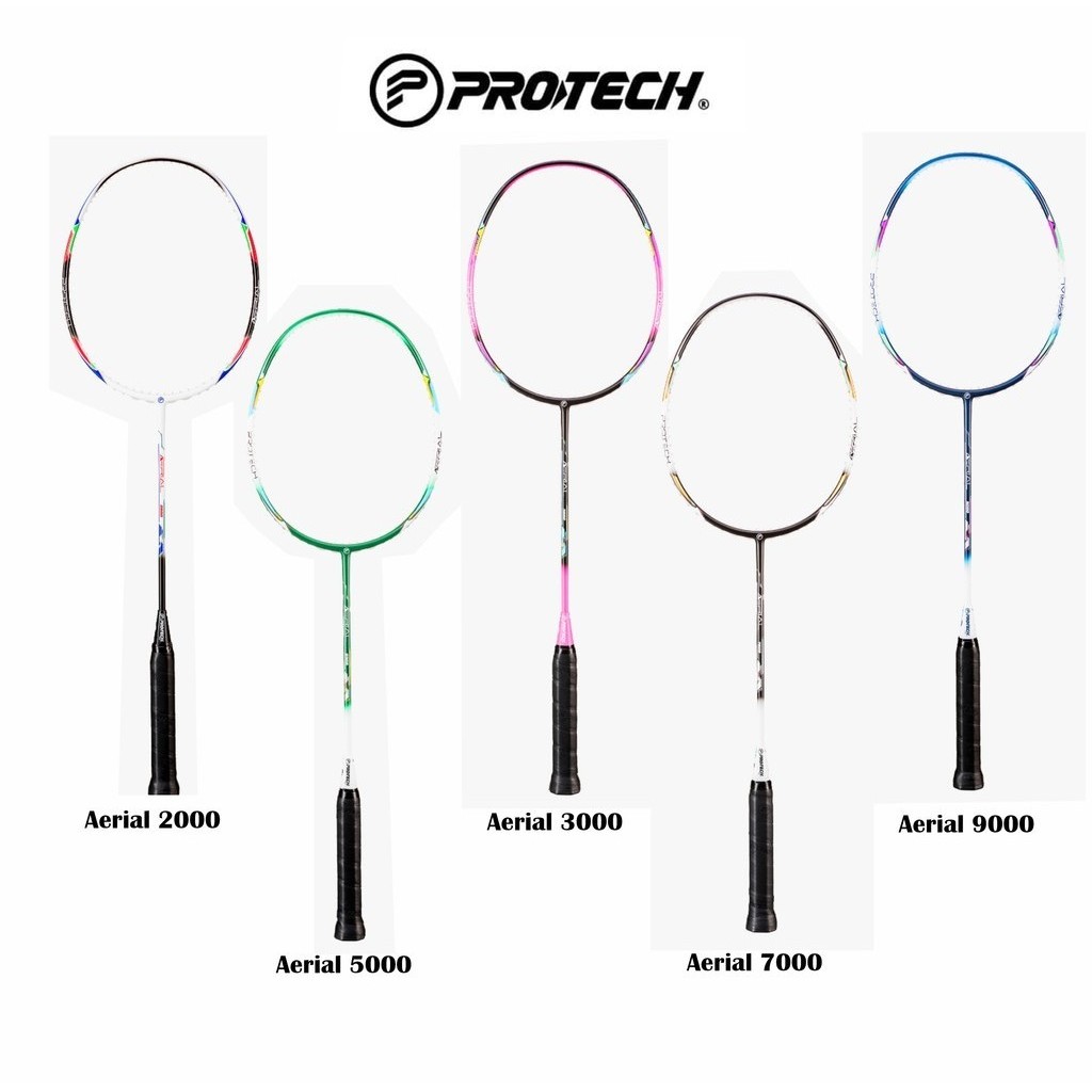 PROTECH Badminton Racket - Aerial 2000/3000/5000/7000/9000 (4UG1)(MAX ...