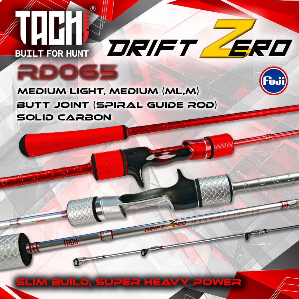Joran Jigging Laut TACHI Drift Zero Butt Joint Rod Solid Carbon L/ML/M ...