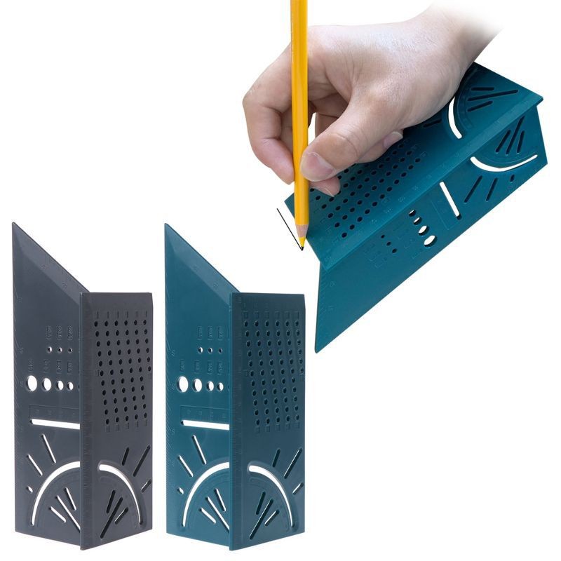 Multi Functional Woodworking Angle Ruler, 3D Positioning Ruler ...