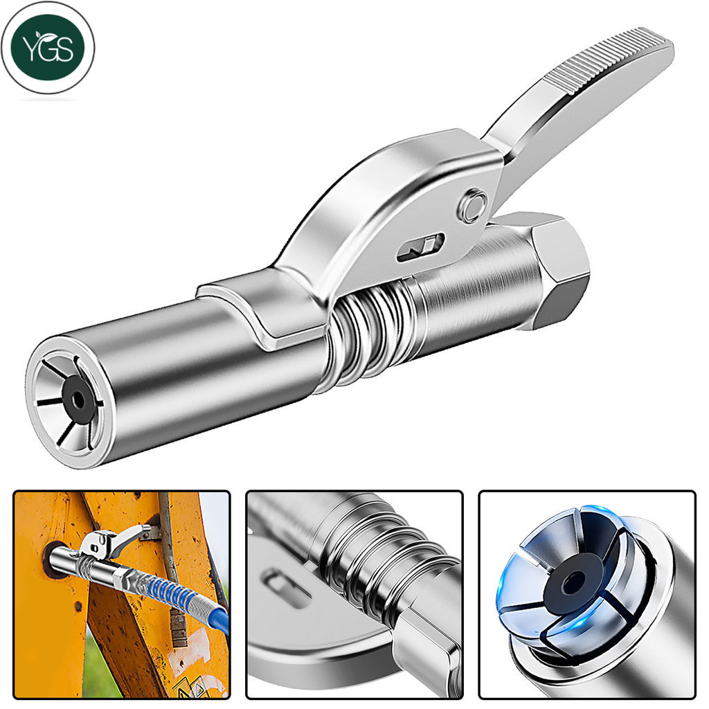 YGS 12000PSI Grease Gun Coupler Oil Pump Quick Release Grease Nozzle ...