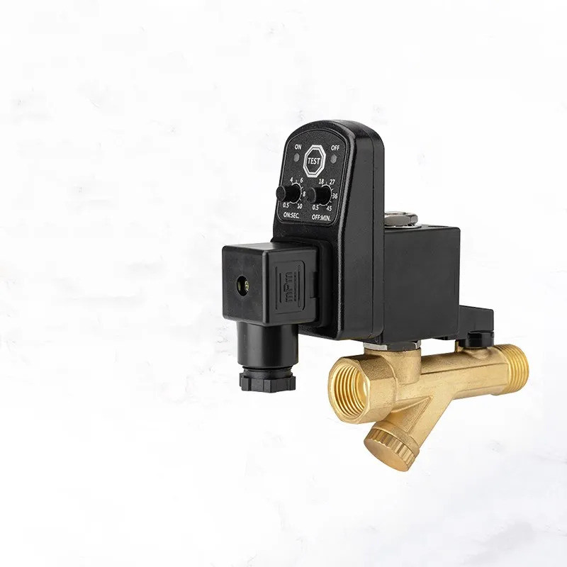 DC24V AC220V/380V 1/2" Automatic Timer Compressor Condensate Drain Timer Solenoid Valve | Shopee ...