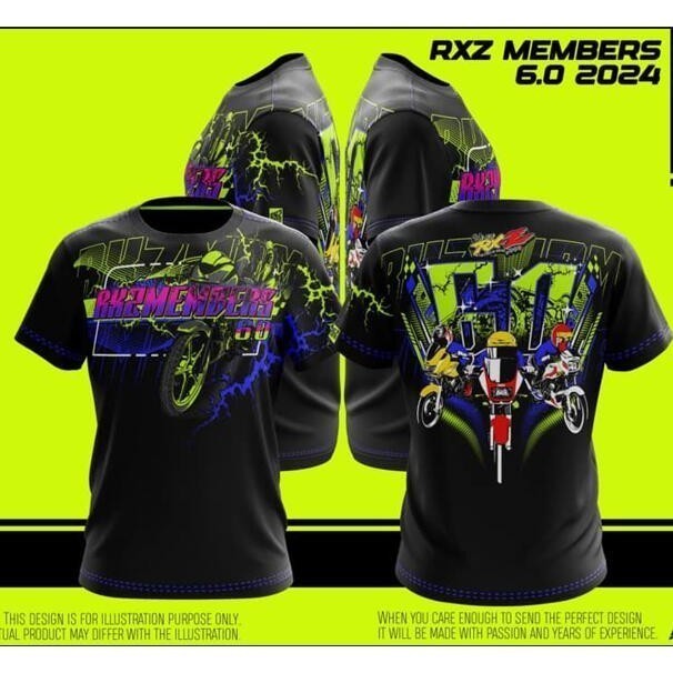 Yamaha Rxz Members 6.0 Jersey/Baju T-shirt Jersi/Size: XXS-6xl | Shopee ...