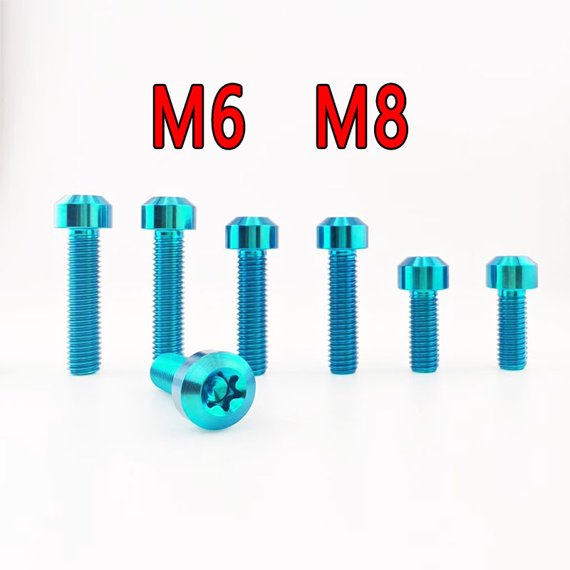 6AL/4V Titanium Grade 5 Bolts M6 M8 Emerald Green Inner Hexagon ...