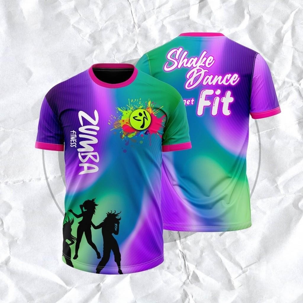 Love Zumba Summer Drifit Shirt 3D Print Zumbawear Breathable Short ...